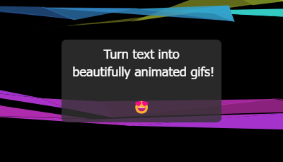 Megatext | Turn text into beautifully animated gifs